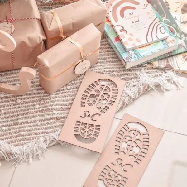 Santa Claus Boot Stencil | Bubs2Bratz Townsville Baby and Nursery Hire